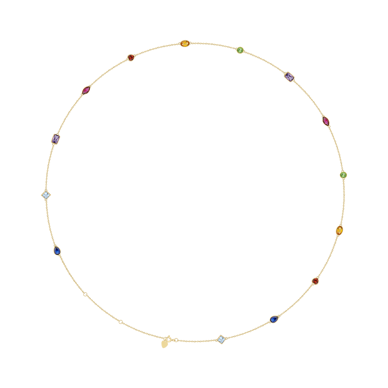 Kaleidoscope Rainbow Station Necklace | Stellar Adorn